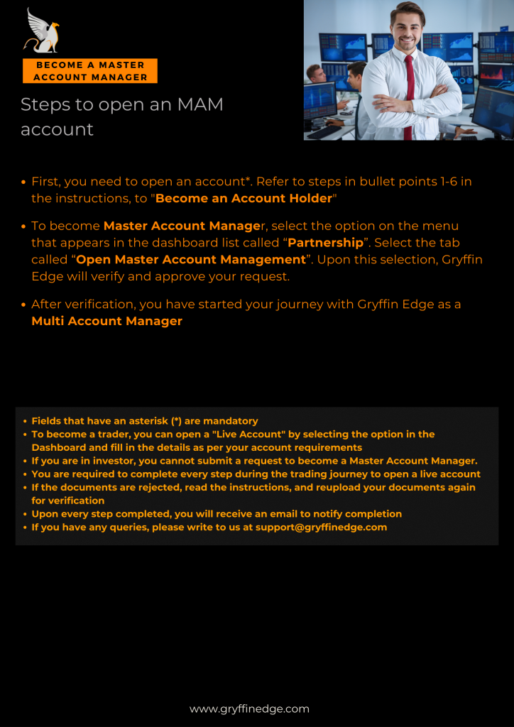 Open a MAM Account - Gryffin Edge